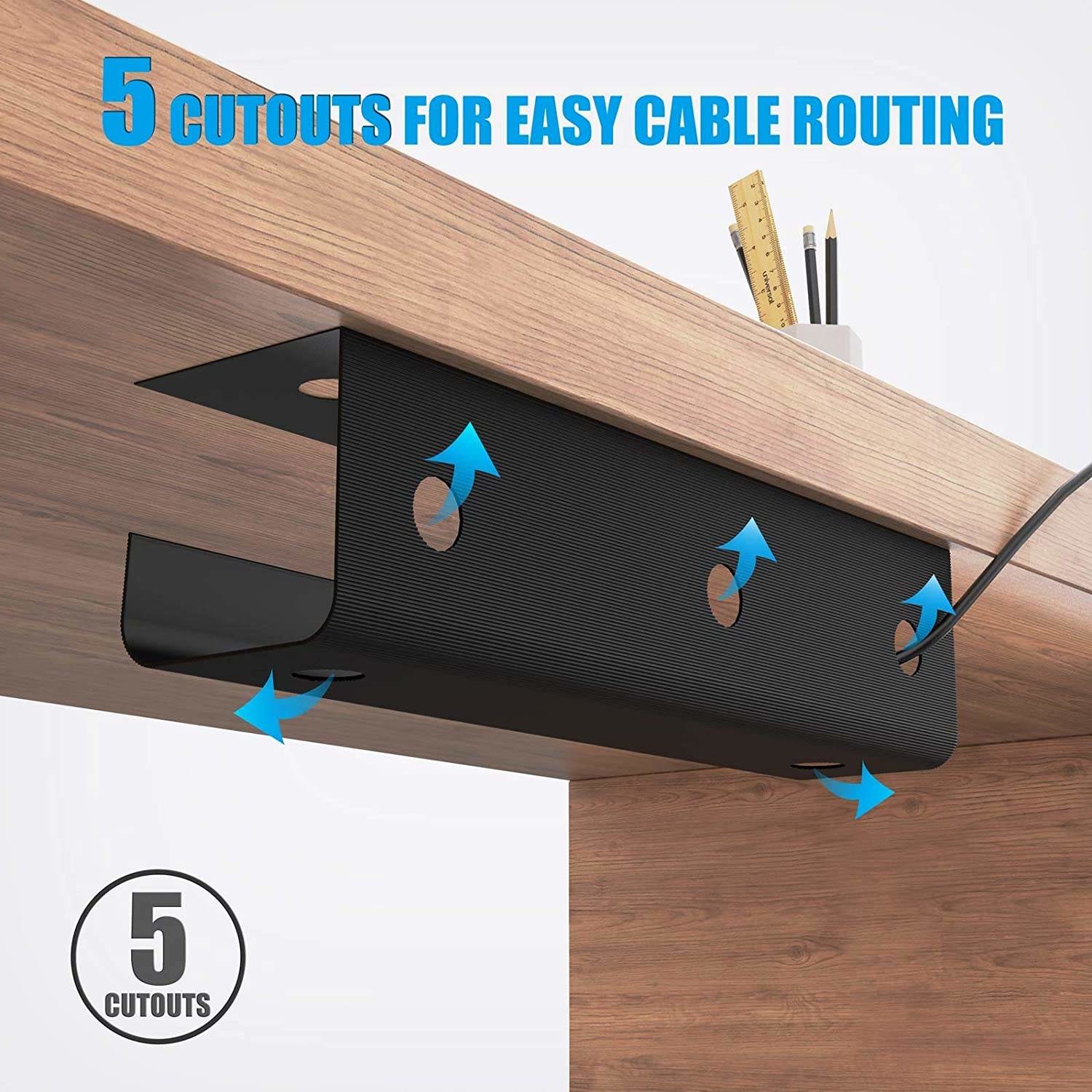 Custom Carbon Steel Powder Coating Metal Bracket Under Desk Cable ...