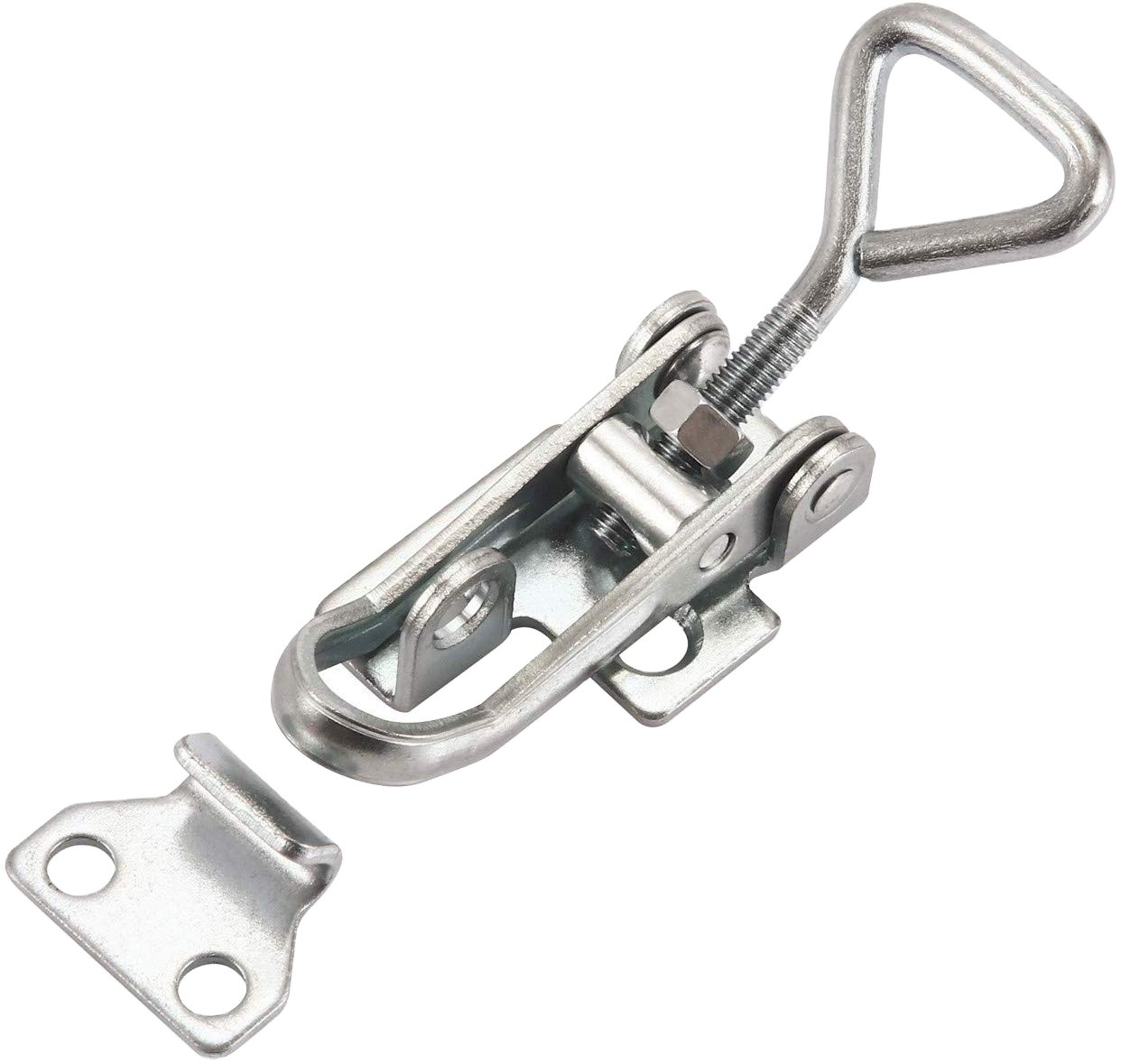4006 Spring Toggle Clamp Latch Hasp Mild Stainless Steel For Tool Box ...