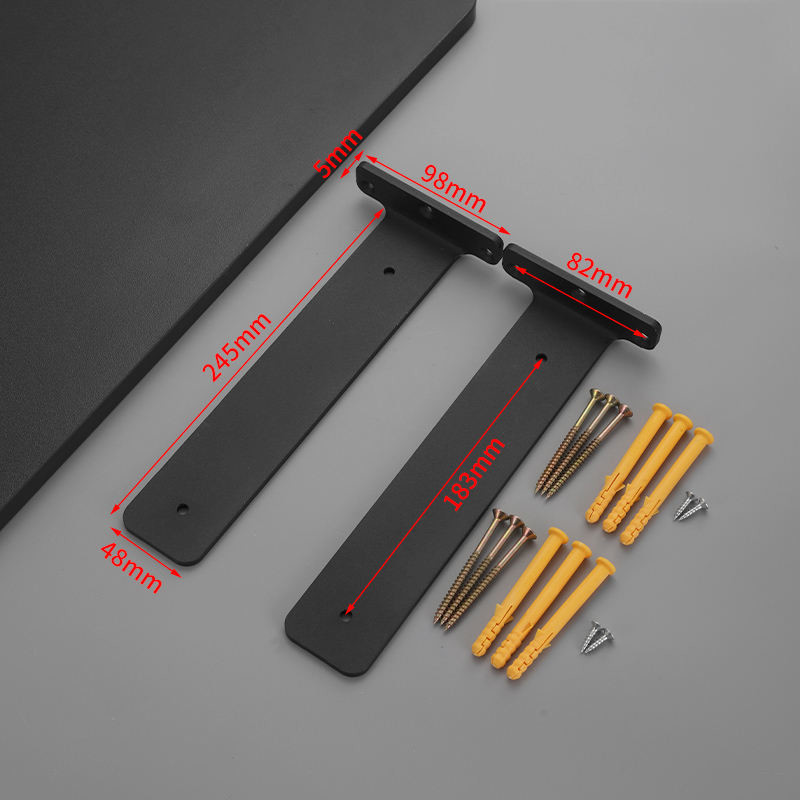 Custom Industrial Metal Iron Shelf Support T Shape Bracket Wall Mounted ...
