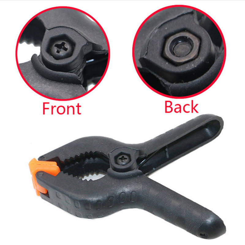 Nylon Plastic Metal Spring Clamp Photography Wood Working A Shape 2/4/6 ...