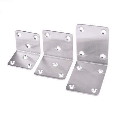 Custom Zinc Plated Carbon Steel Angle Bracket Galvanized Metal Steel Wood Connector Angle Corner ...